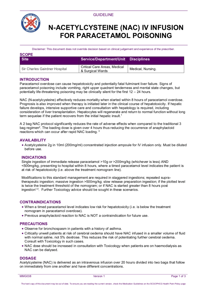 Paracetamol Poisoning - Charlie's ED